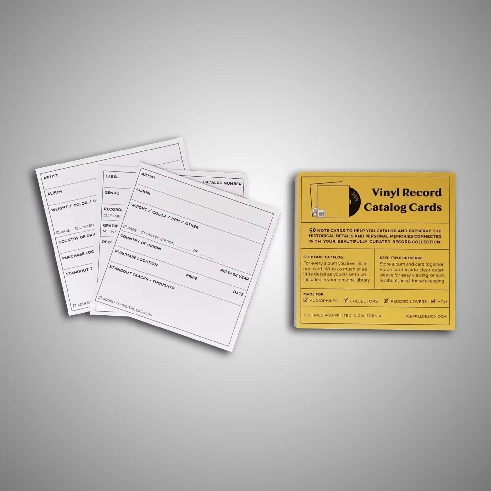 Vinyl Catalogue Cards (Pack of 50) – Douglas Hifi
